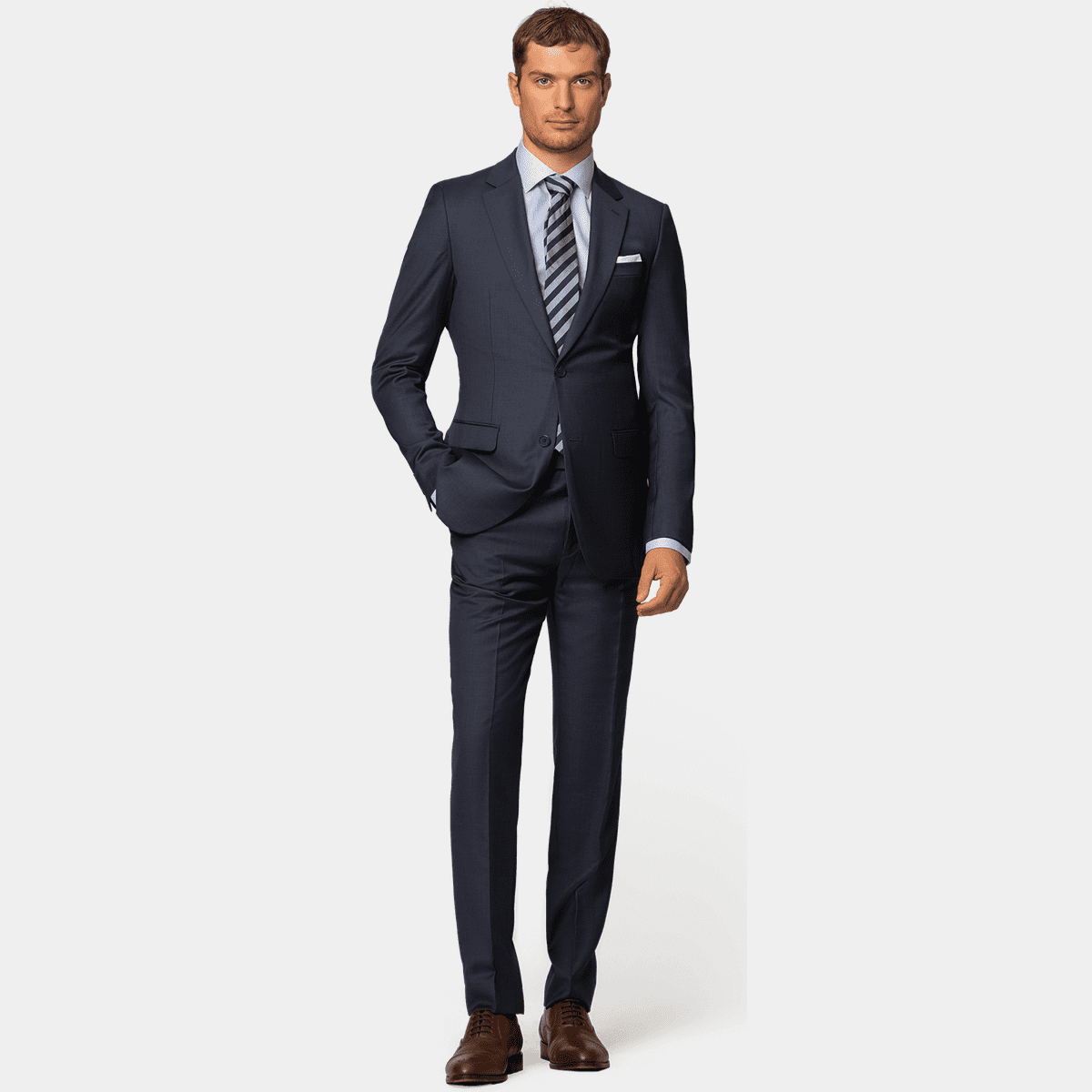 Navy Blue year-round business Suit
