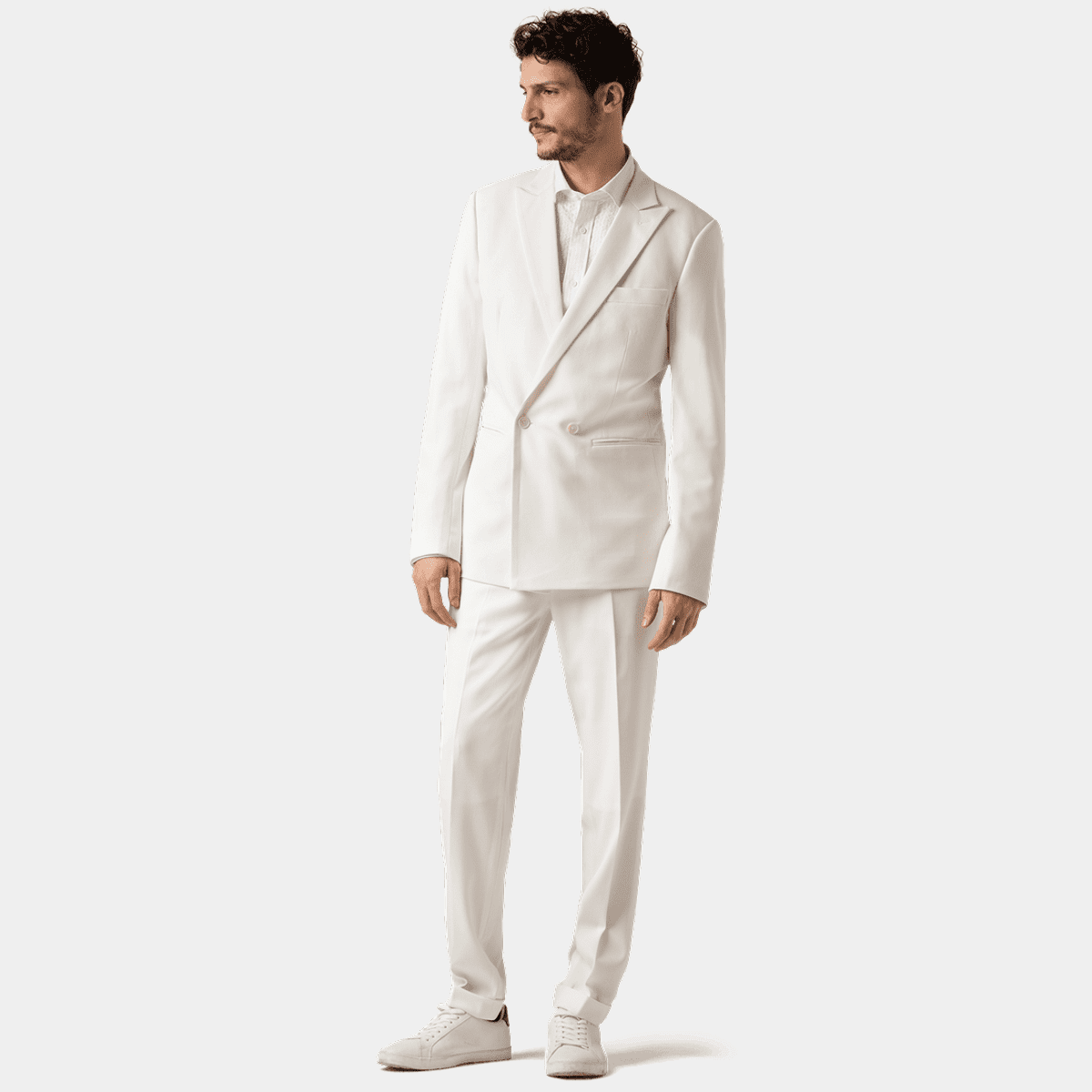 White double breasted suits | Hockerty