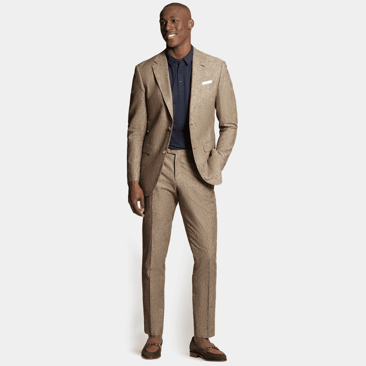 Brown linen suits | Hockerty