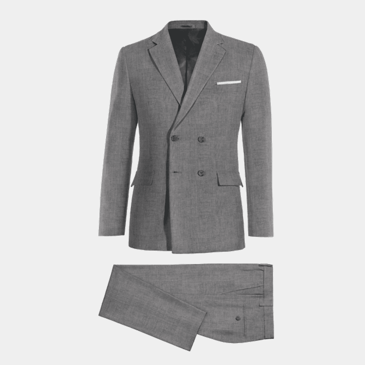 Grey Linen Double breasted Suit Hockerty grey-linen-double-breasted-suit-hockerty