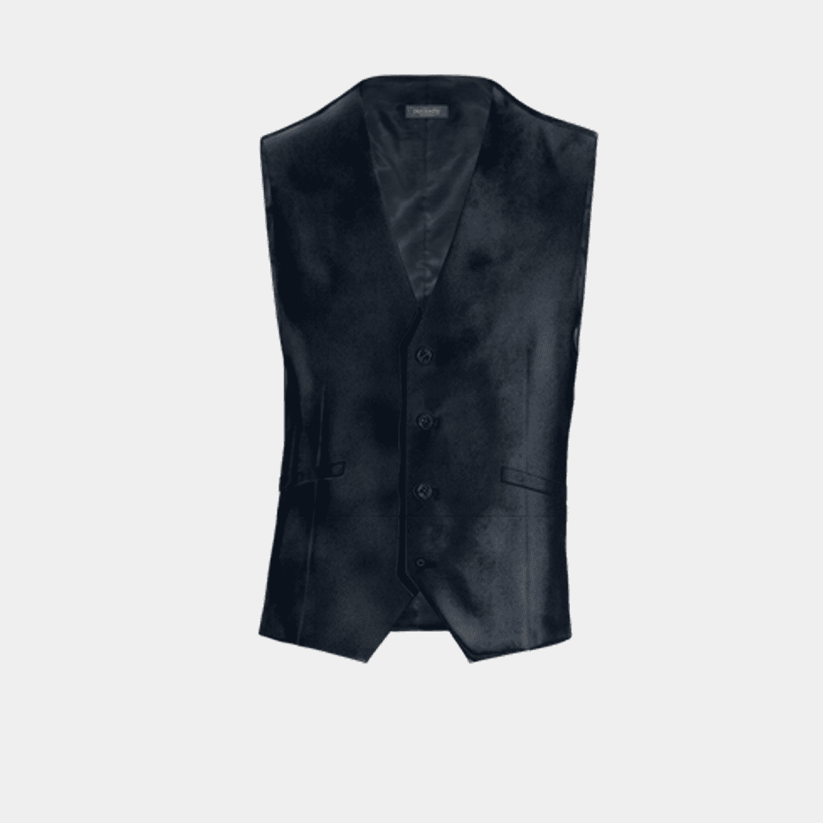 Navy blue velvet limited edition Suit Vest
