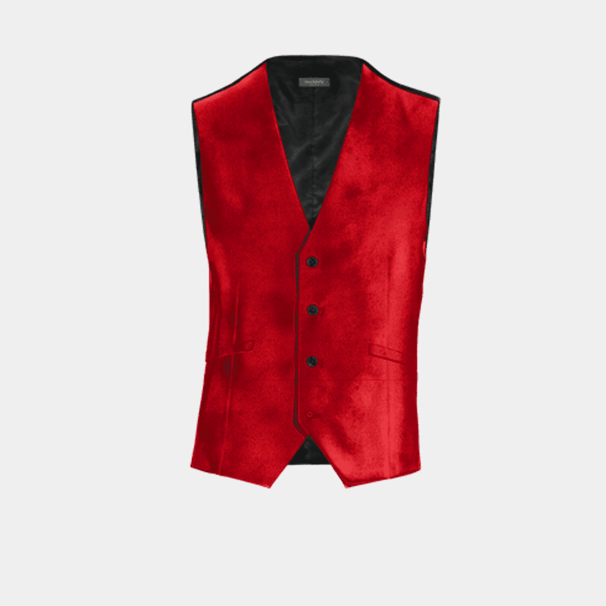 Red velvet essential Waistcoat