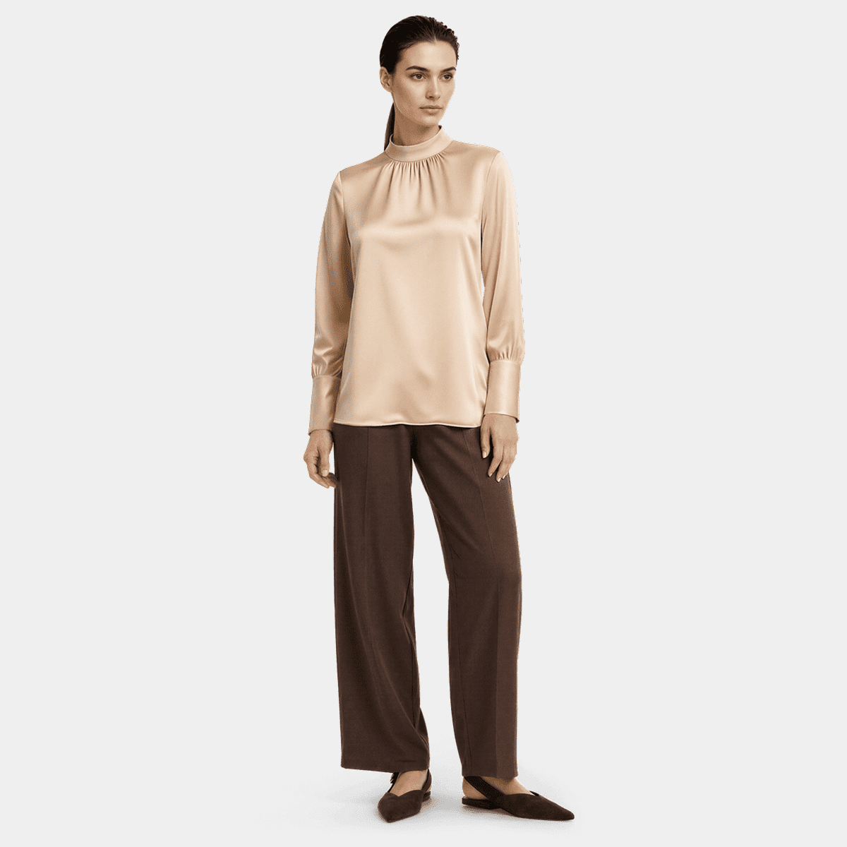 Beige Blouse | Sumissura