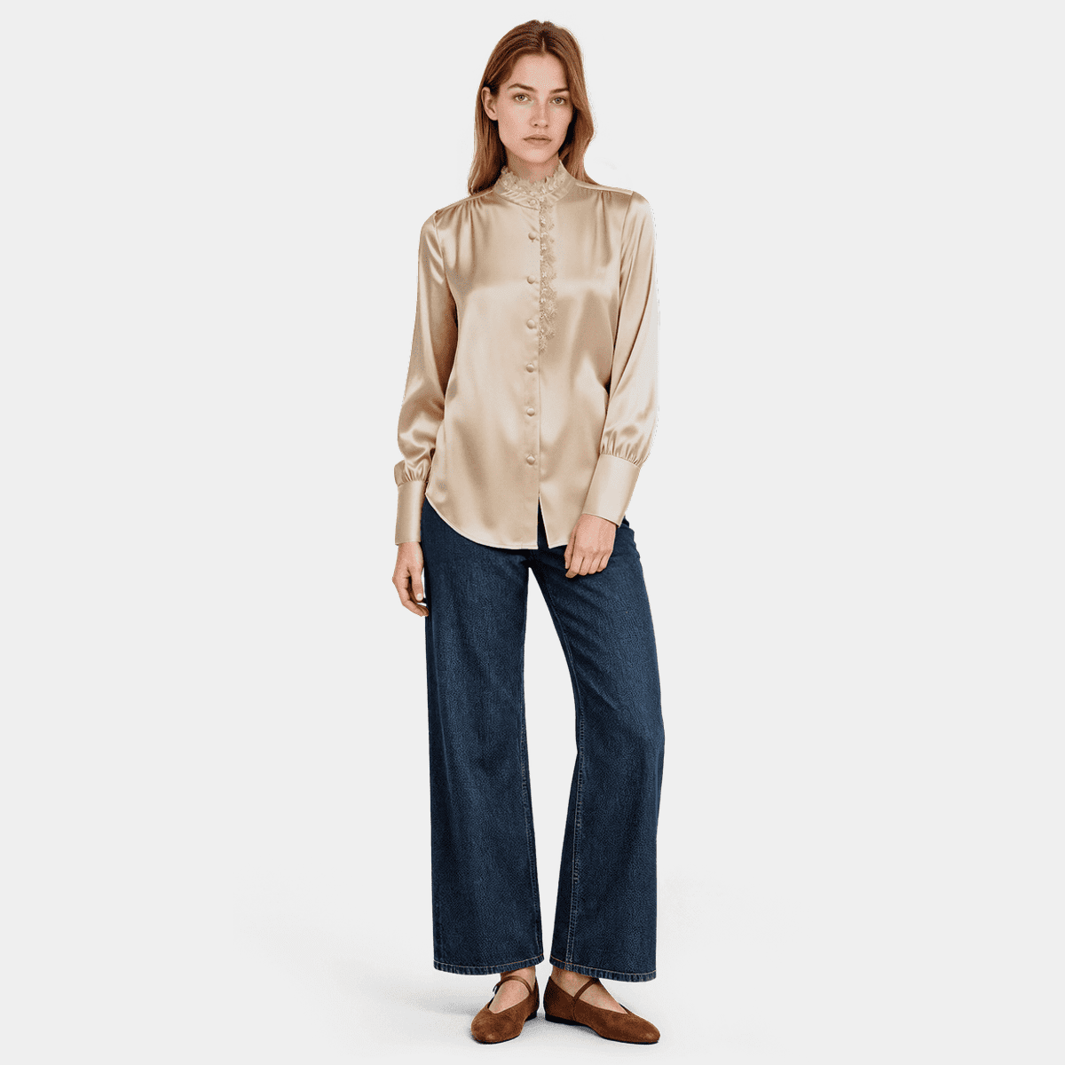 Beige Blouse