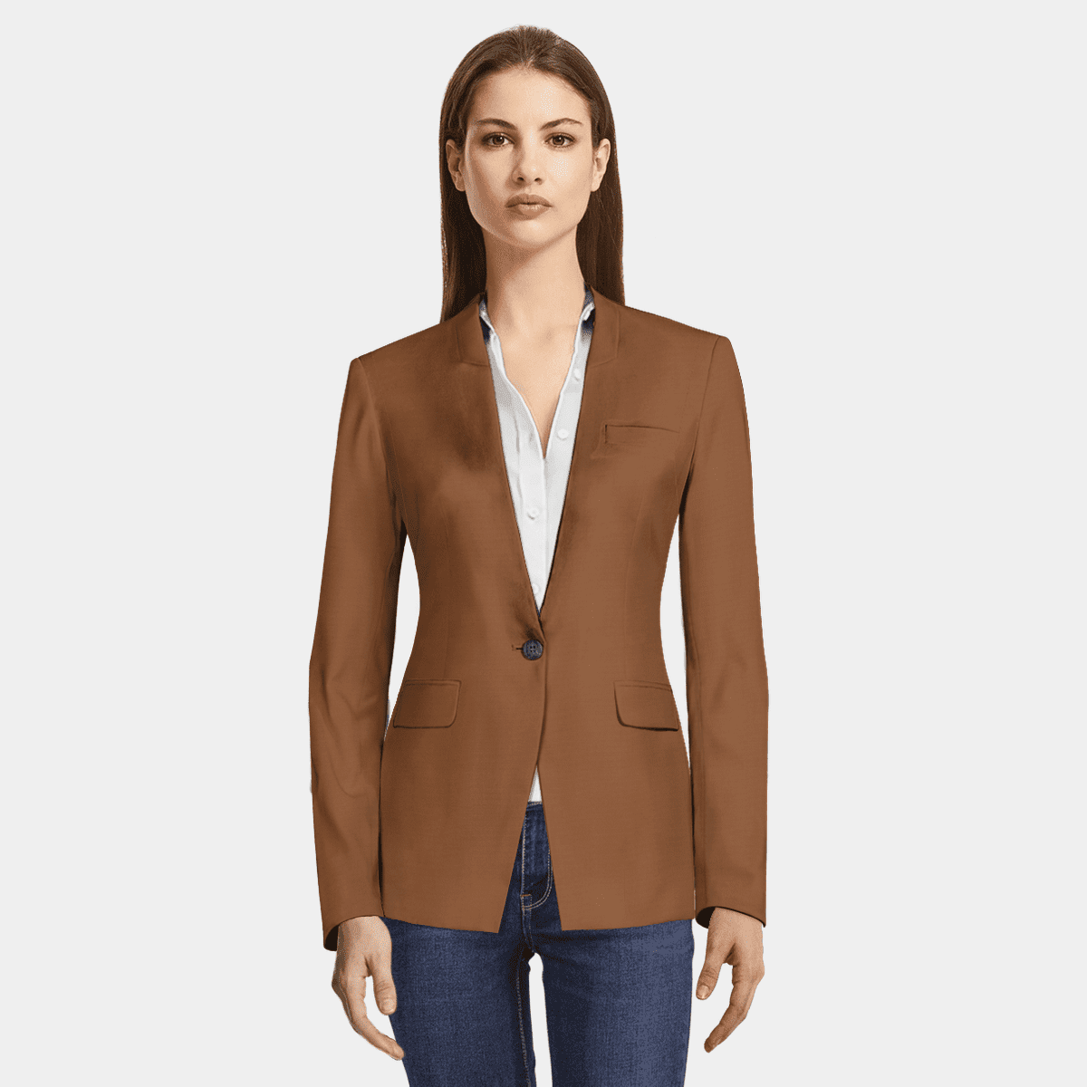 Copper stretch essential Blazer | Sumissura
