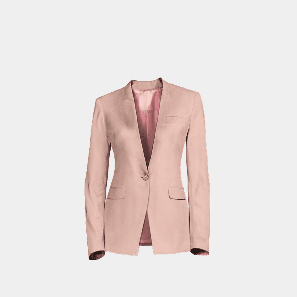 Rosa stretch essential Blazer ohne Revers