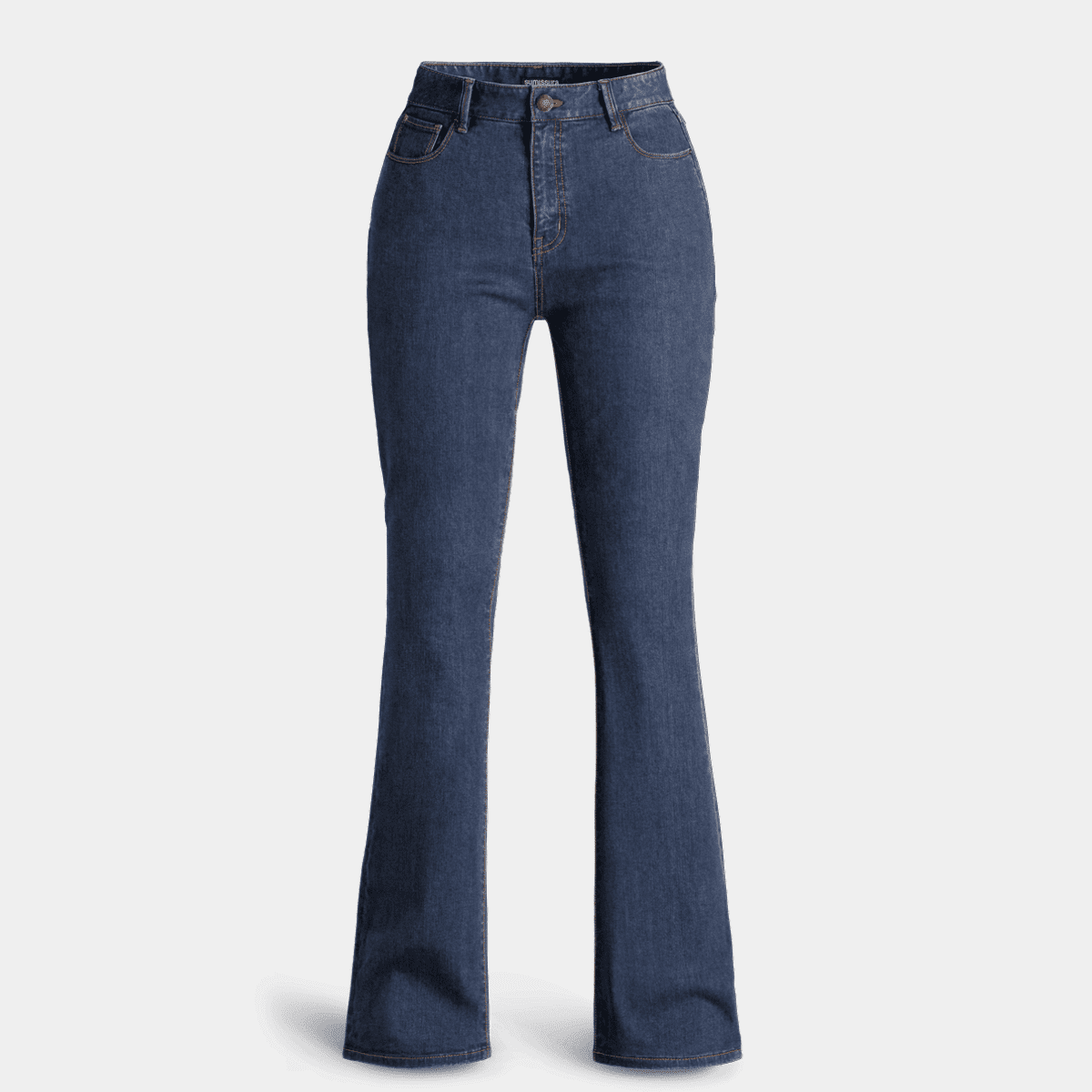 Uniform medium blue Flare Jeans | Sumissura