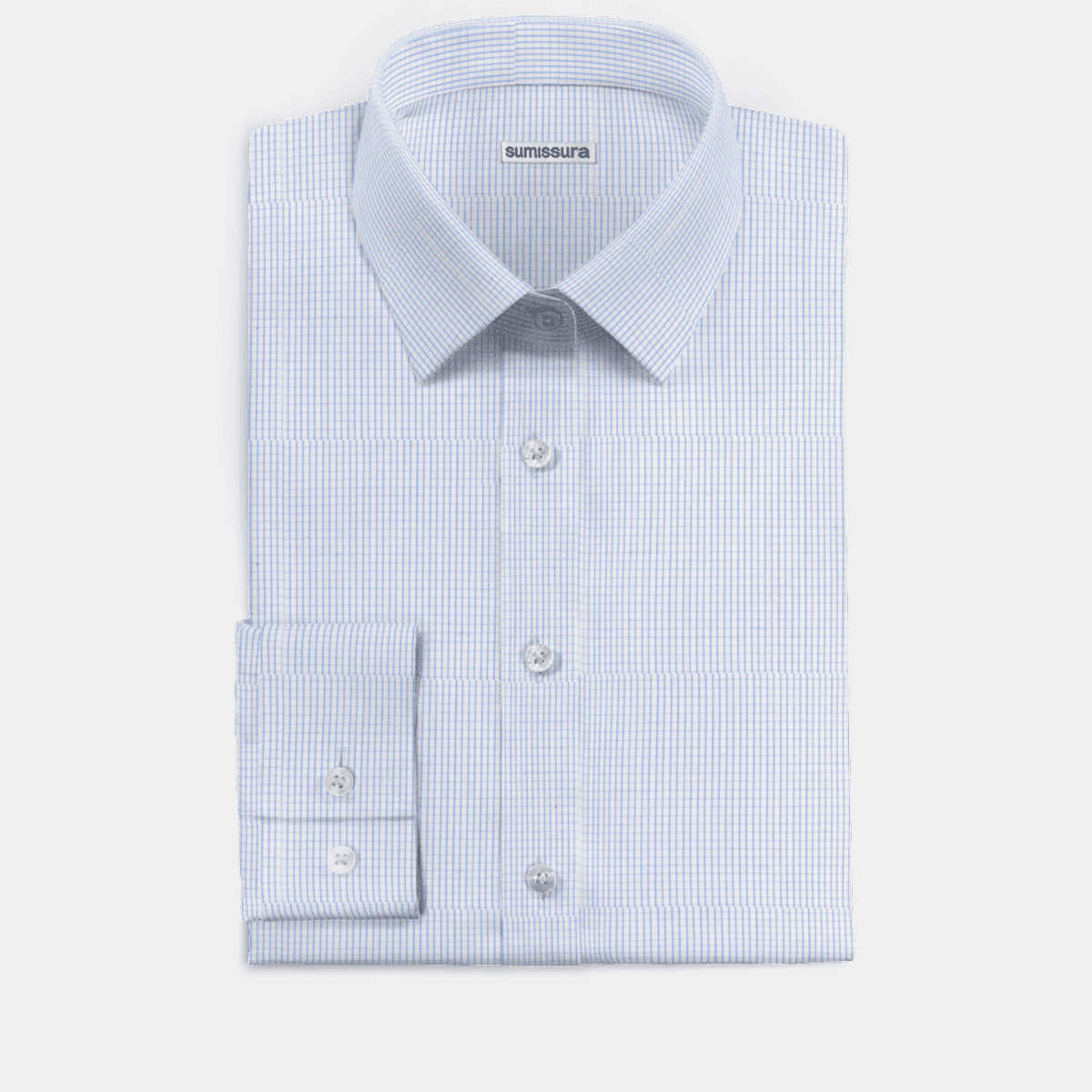 Light Blue checked Dress Shirt