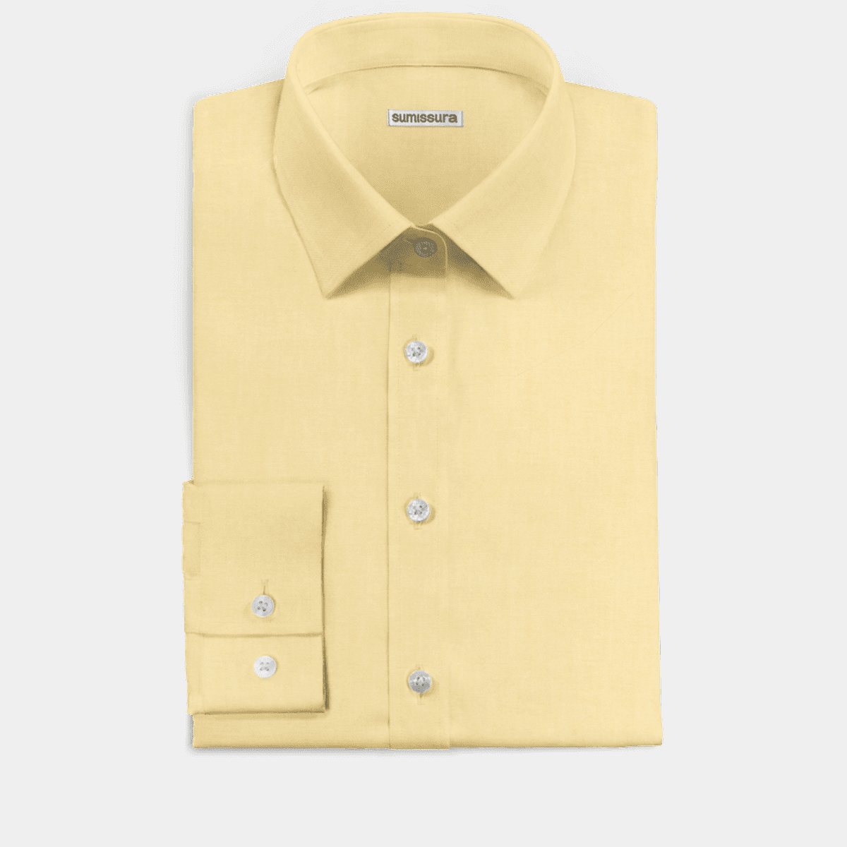 Light Yellow oxford Dress Shirt | Sumissura