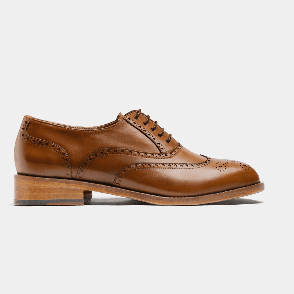 Brogues - brown italian calf leather