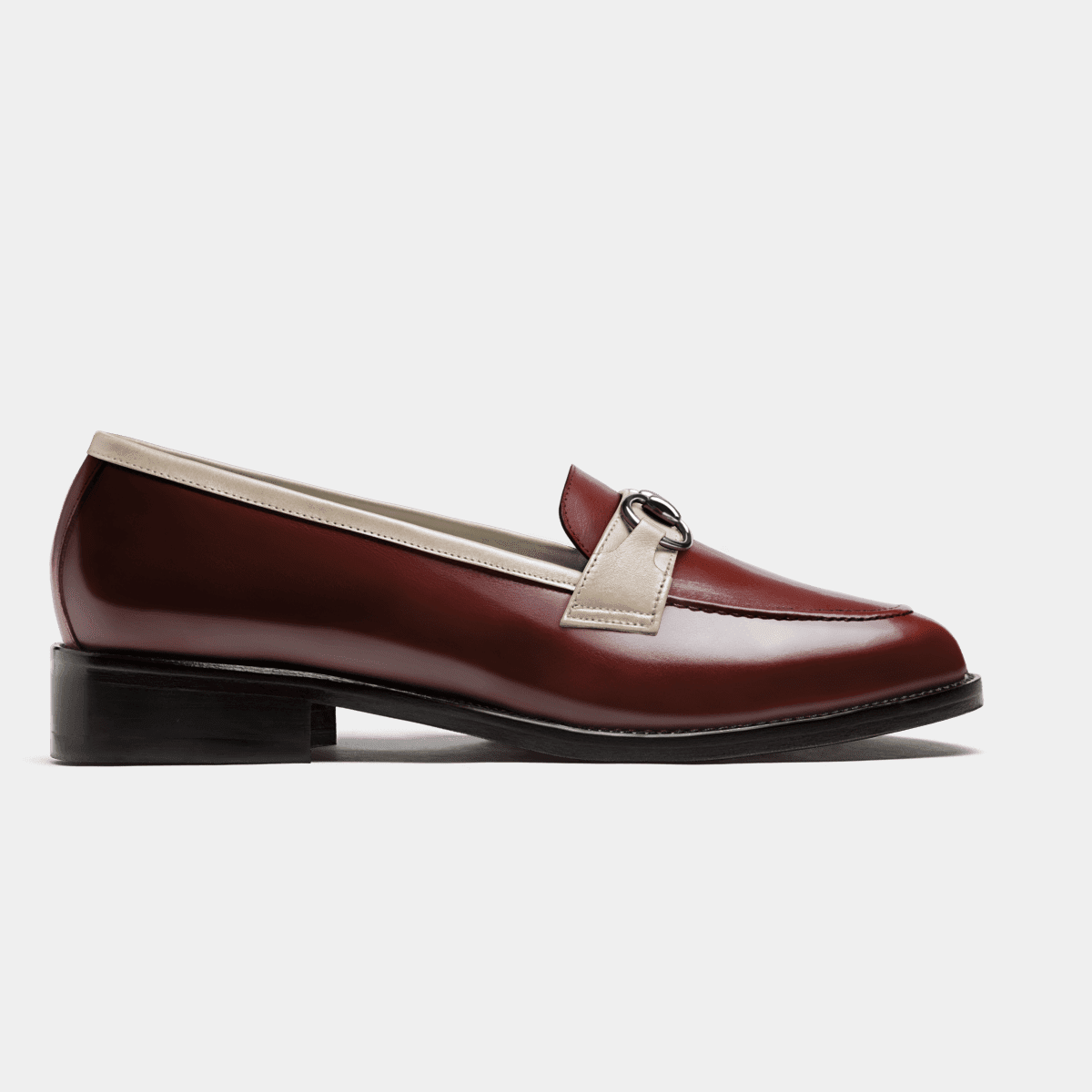 Horsebit Loafer - oxblood flora leather | Sumissura
