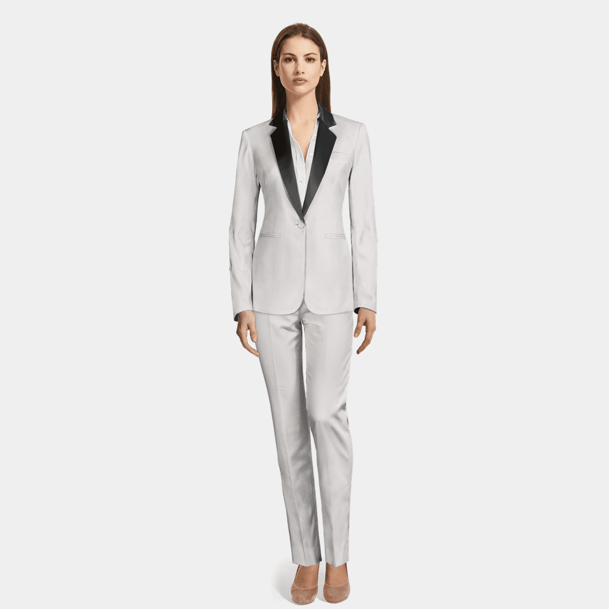 White Woman Tuxedo Sumissura