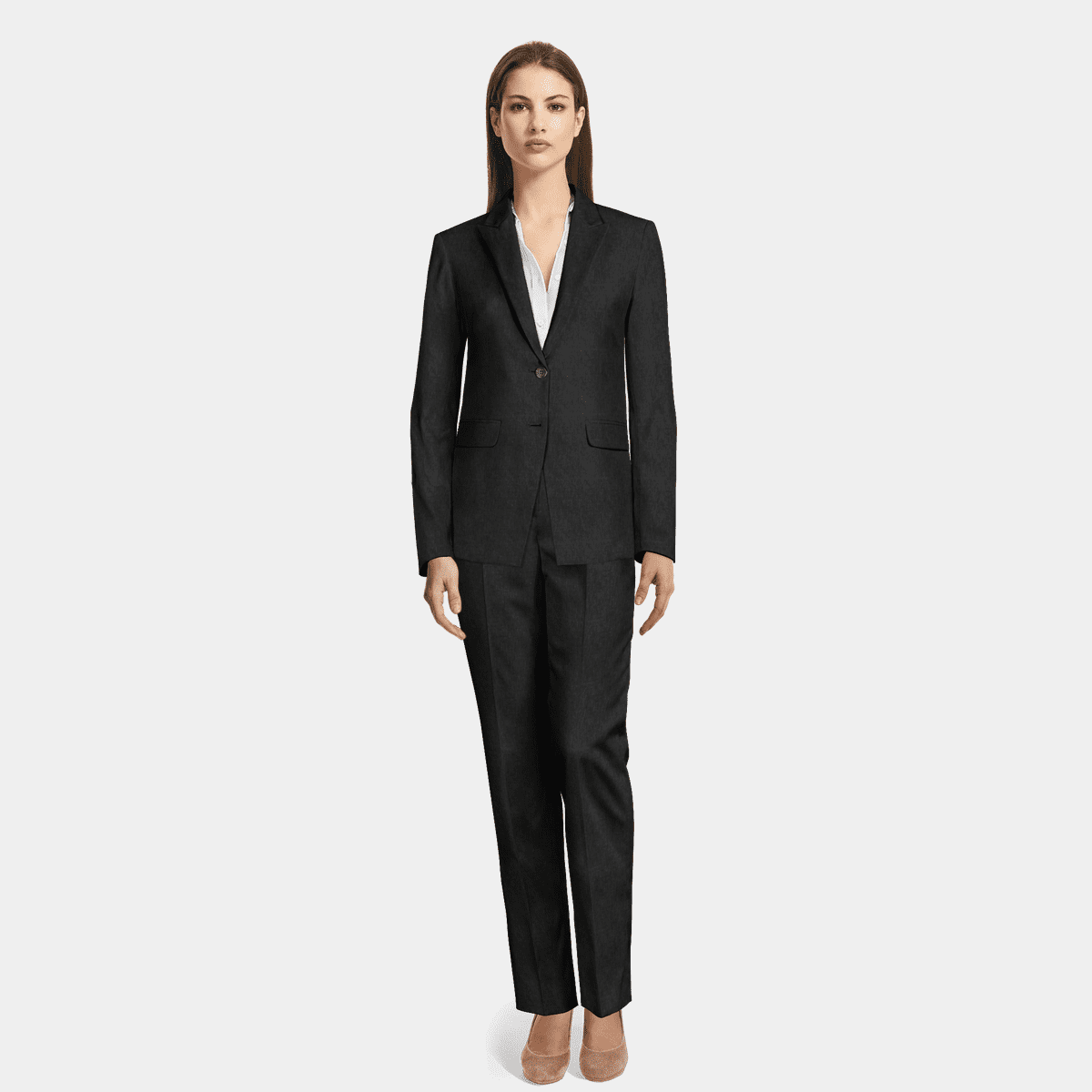 Black linen Pant Suit - relaxed fit