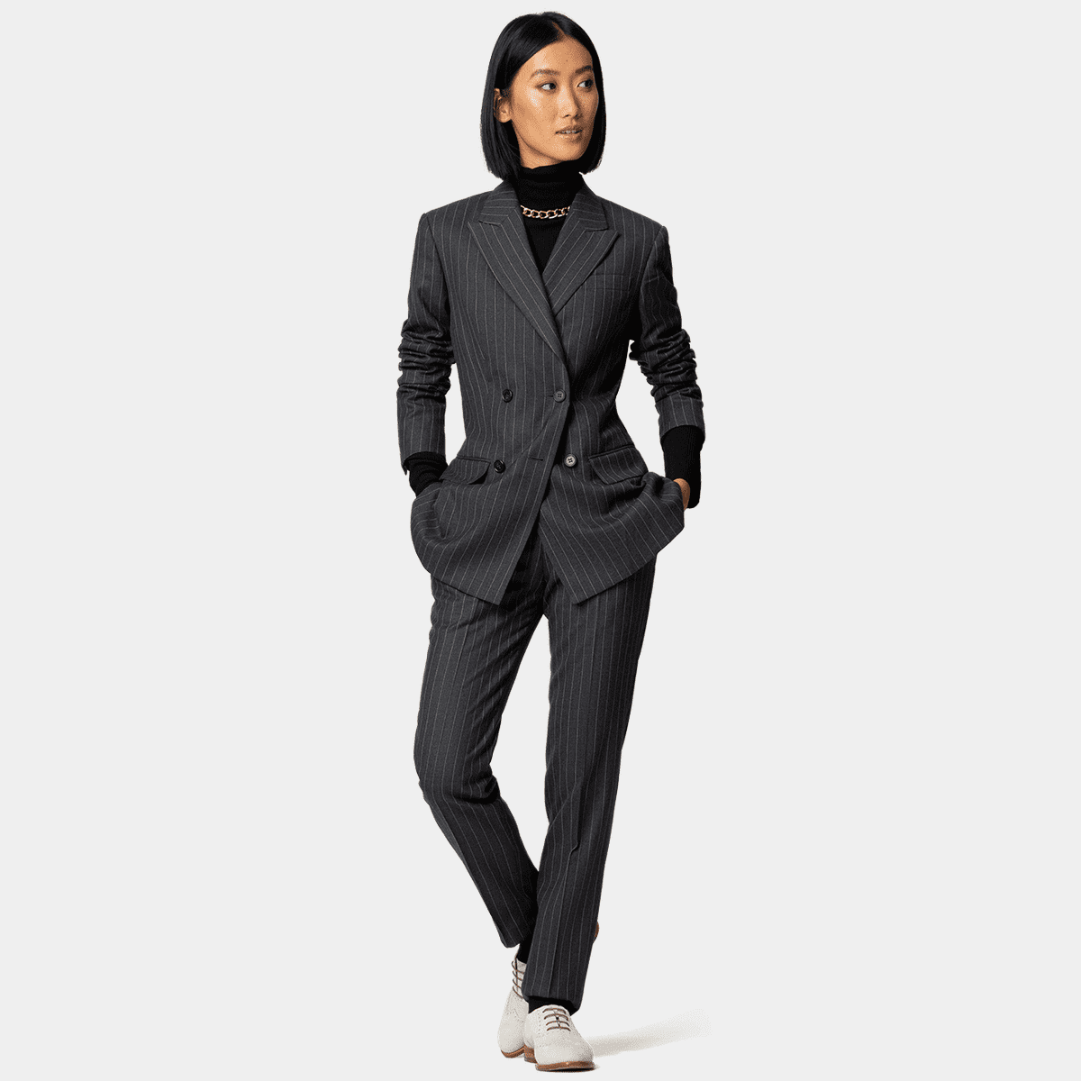 Women's flannel Double Breasted Suits | Sumissura