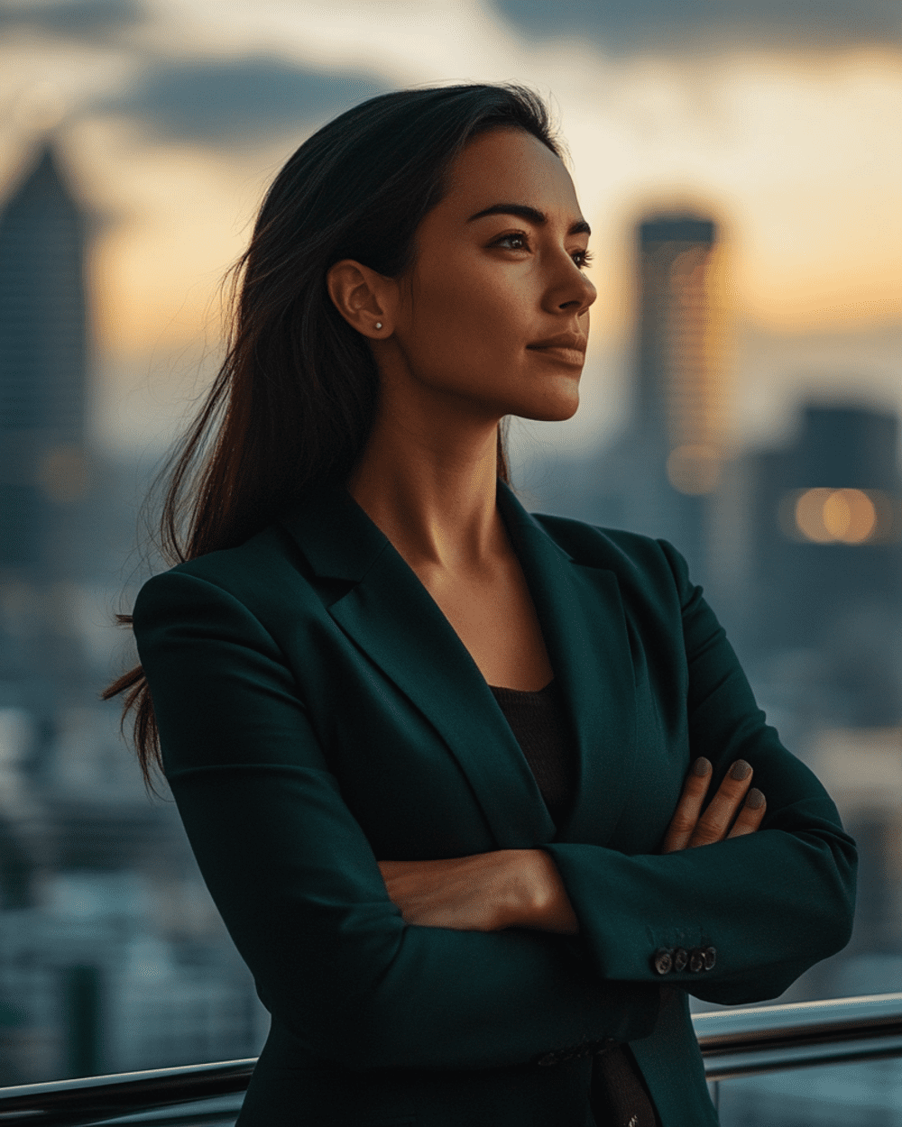 Forest Green Oversized Blazer with Matching Trousers | Sumissura