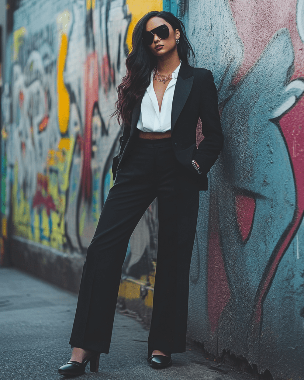 Navy Tuxedo with White Shirt | Sumissura