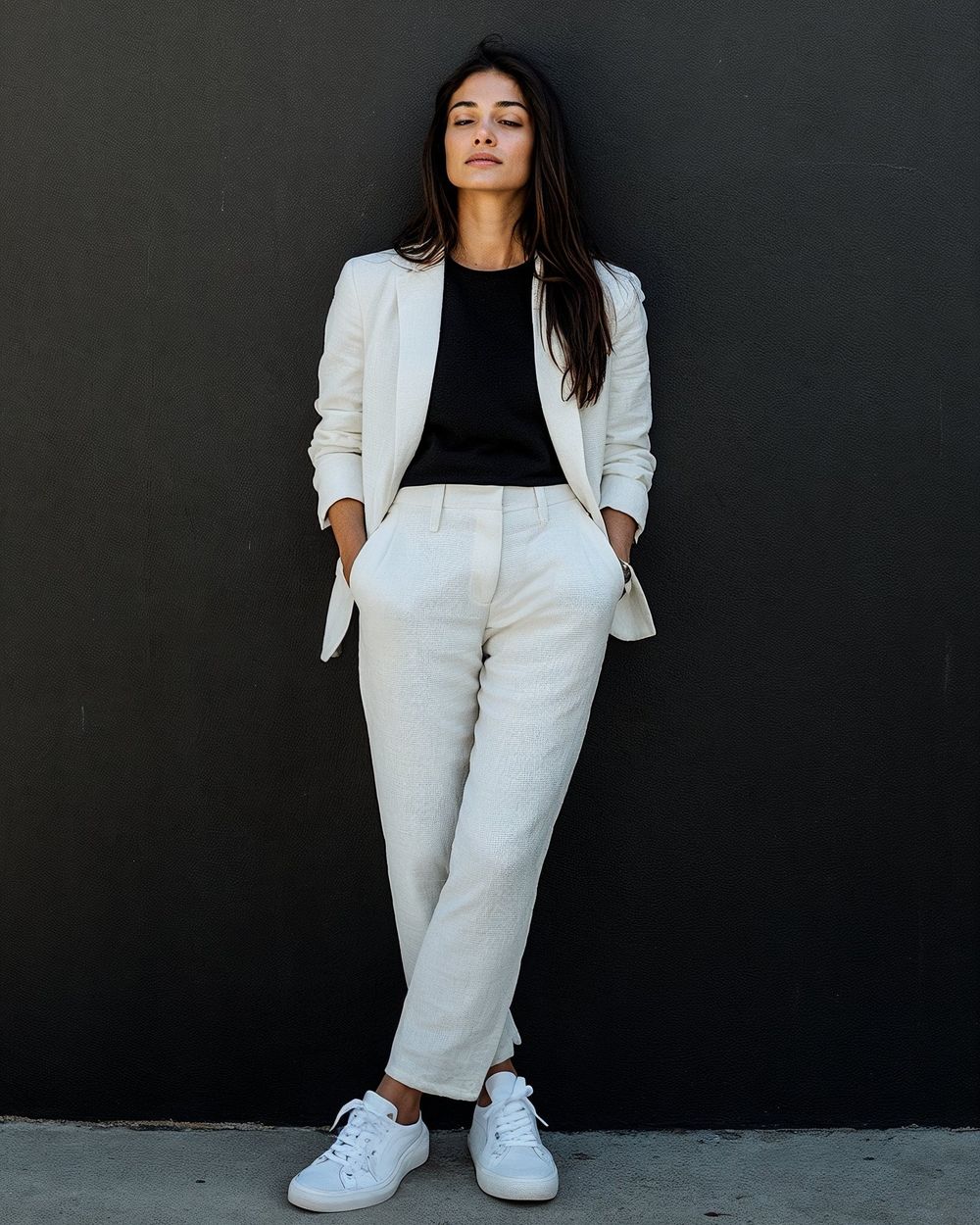 White Linen Suits for Women | Sumissura