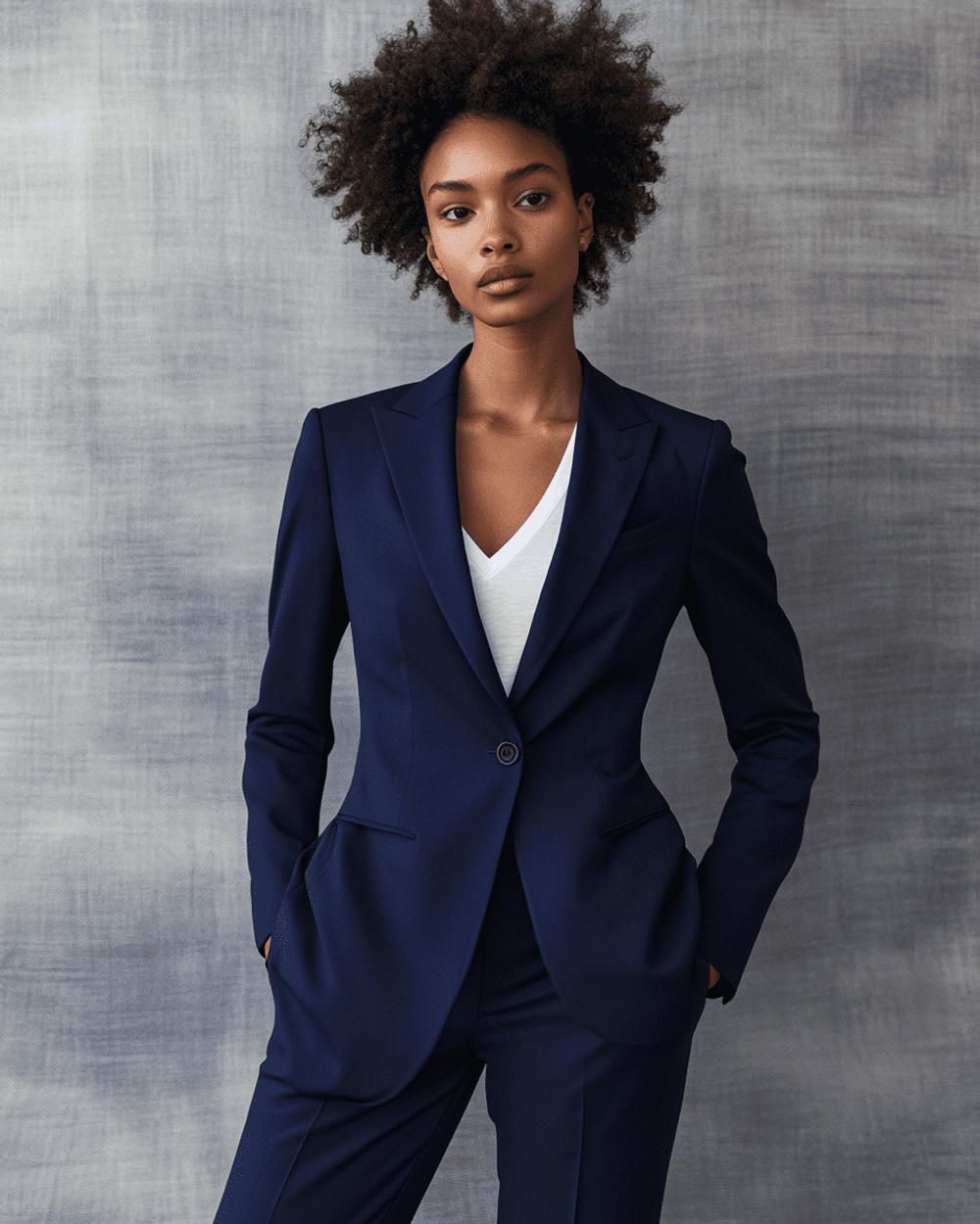 Mocha Suit with White Tee | Sumissura