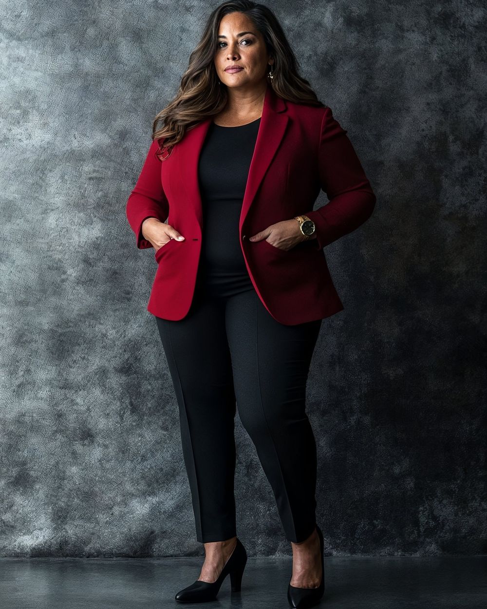 Rust-Colored Blazer with Cream Trousers | Sumissura