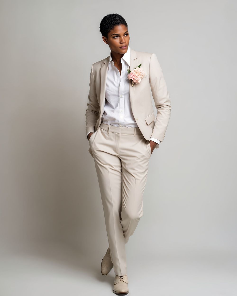 Traje Business Beige