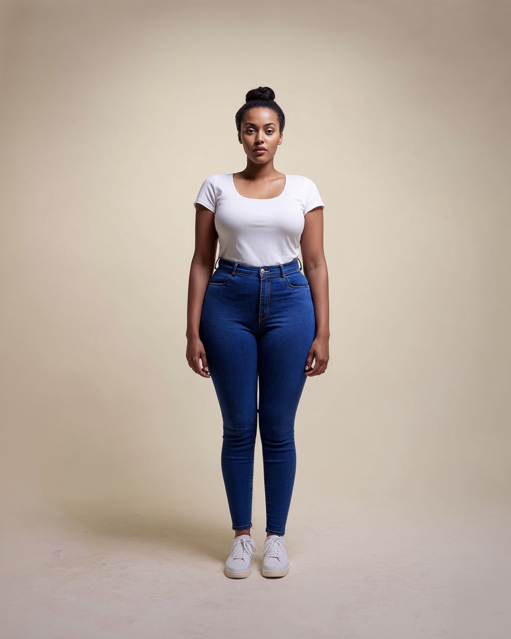 Jean Moulant bleu longueur cheville
