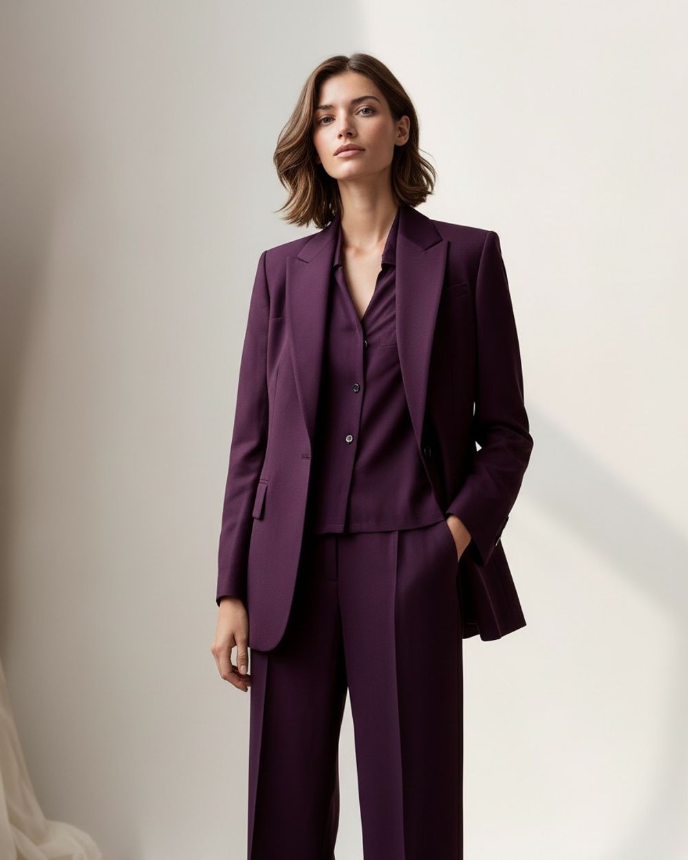 Blue Seersucker Suit with White T-shirt | Sumissura