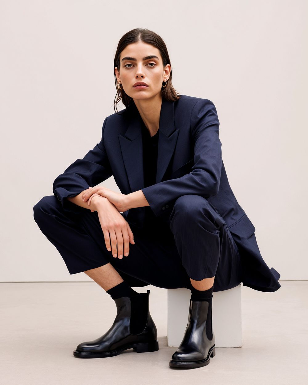 Crimson Velvet Suit with Button-Up | Sumissura