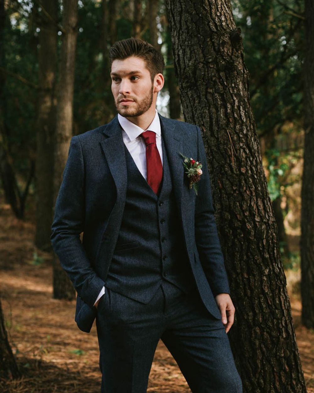 Three piece suit for wedding store
