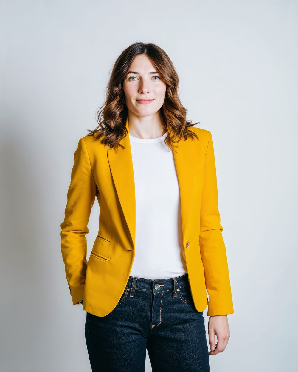 Gold stretch year-round Blazer