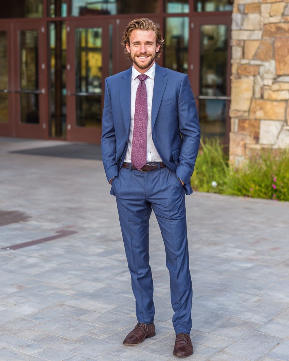 Brown Waistcoat with White Shirt | Hockerty
