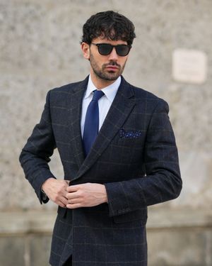 Custom Windowpane Suits - Bespoke Tailoring - Hockerty