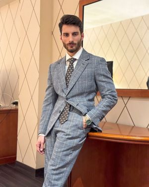 Custom Windowpane Suits - Bespoke Tailoring - Hockerty