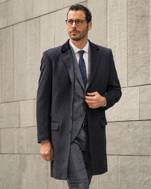 Men's Black Overcoats - Hockerty